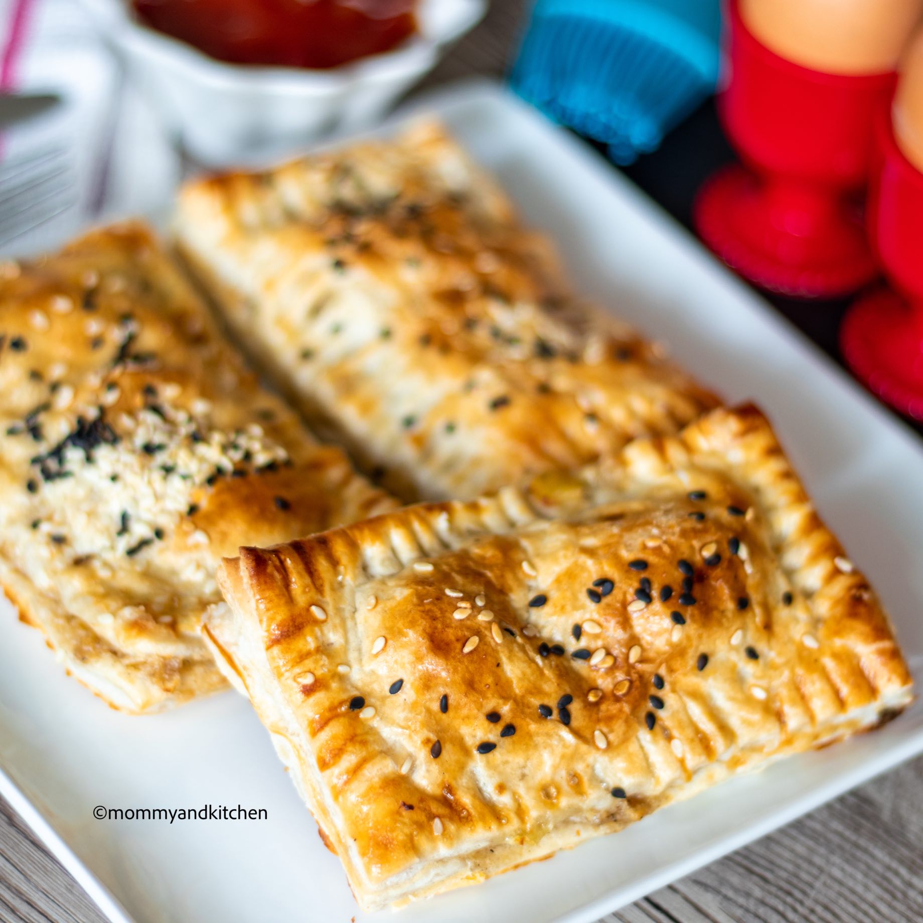 Cheesy Chicken Tikka Patties | Chicken Puffs Recipe